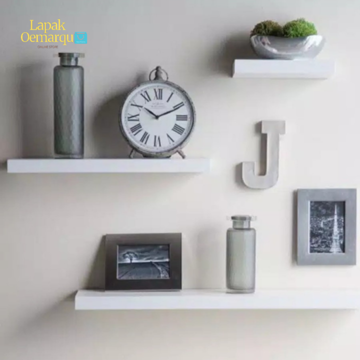Ambalan Dinding Tempel Minimalis 1 Set 3 Pcs Serbaguna - Rak Ambalan ...