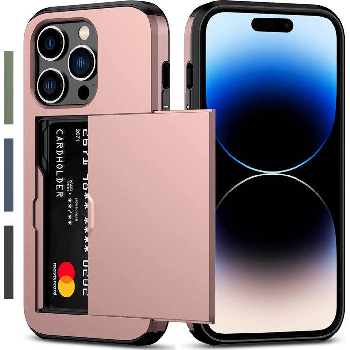 Premium Hidden Card Holder Dual Layer กันกระแทกช่องเสียบการ์ด Slim ...