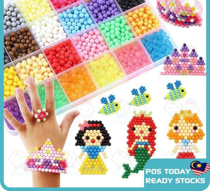 DIY Water Mist Magic Beads Aqua Beads Spray Magic Crystal Sticky Beads ...