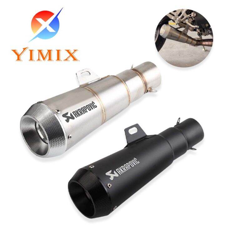 Yimix Universal 51mm Motorcycle Exhaust Mufflerb Pipe Akrapovic Ekzos ...