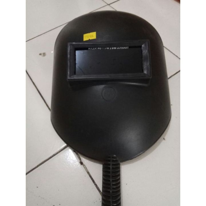 TOPENG LAS KEDOK LAS KEPALA HELM LAS PEGANG KACA HITAM | Lazada Indonesia