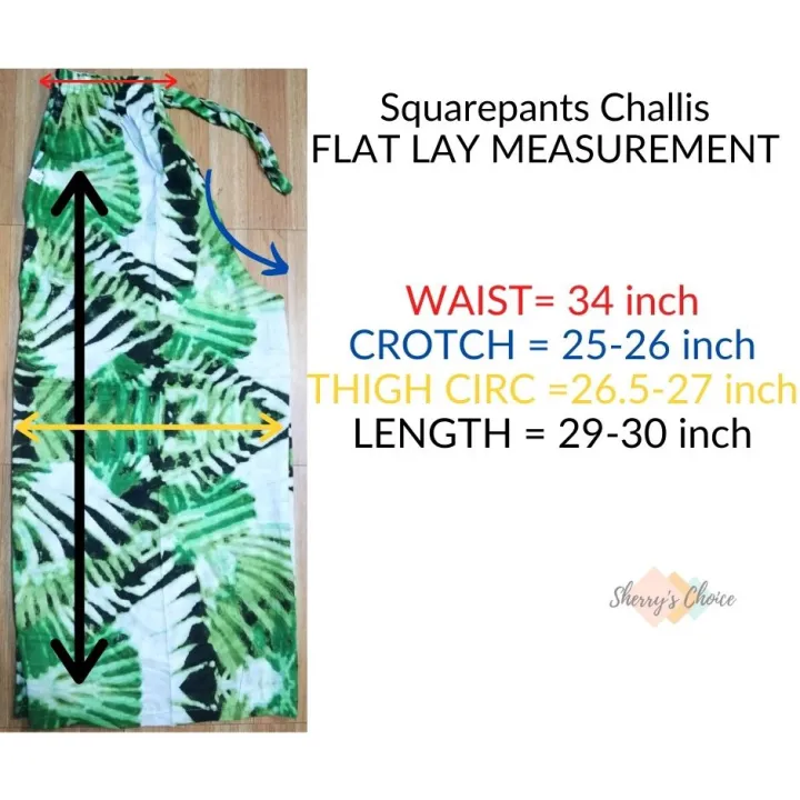 MORE PRINTS squarepants challis damit pambahay pantulog | Lazada PH