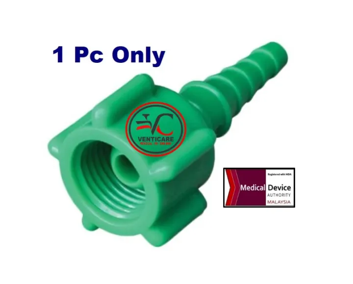 OXYGEN ADAPTOR OXYGEN CONNECTOR GREEN KNOB NIPPLE & NUT | Lazada