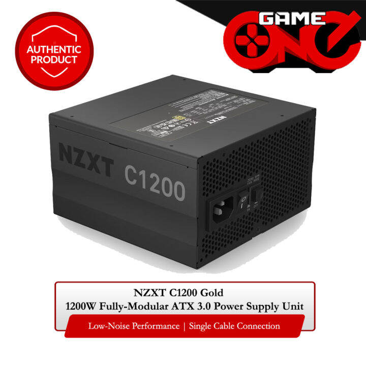 NZXT C1200 Gold 1200W Gold Fully-Modular ATX 3.0 PSU / Power Supply ...