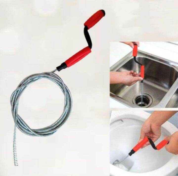 Snake Wire Pipeline Stainless Dredg Tool Handheld Drain Snake Cleaner ...