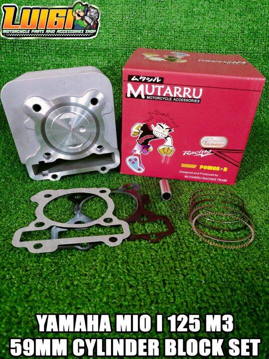MUTARRU YAMAHA MIO I 125 M3 59MM CYLINDER BLOCK SET | Lazada PH