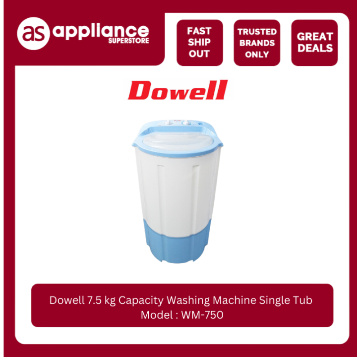 Dowell 7.5 kg Capacity Washing Machine Single Tub WM-750 | Lazada PH