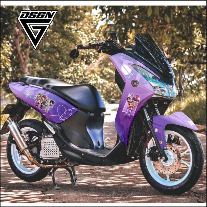 Decal LEXI BTS LOVE YOURSELF Decal Sticker Yamaha Lexi Fullbody Dekal ...