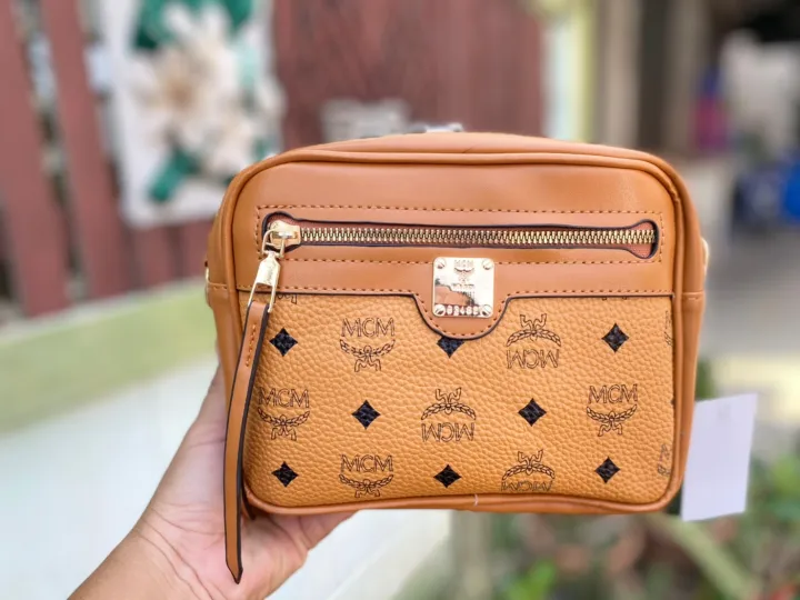 กระเป๋าสะพายข้าง พิมพ์ลาย MCM **มีบริการเก็บปลายทาง | Lazada.co.th