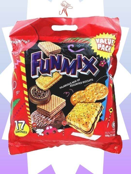 Munchy's Funmix 500g (17's) Assorted Biscuits Huat Tiong | Lazada
