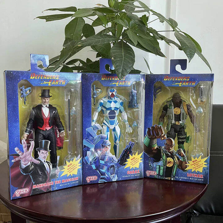 NECA Defenders Of The Earth Lothar Garax Mandrake The Magician Action ...
