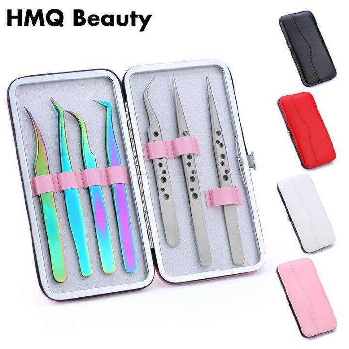 Tweezers Storage Box Stainless Steel Sealed Fixed Eyelash Clip ...