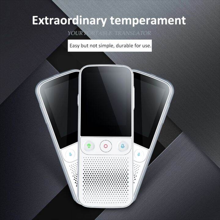 T10 PRO Portable Smart Voice Translator 2.4''Touch Screen 137 Multi Languages Real Time ...