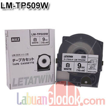 Tape Label Letatwin MAX LM-TP509W Black on White 9mm | Lazada Indonesia