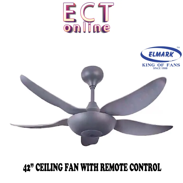 Elmark 42" Atom Baby Ceiling Fan With Remote Control (Titanium Grey ...
