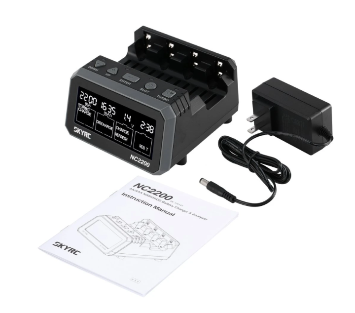 SkyRC NC2200 AA/AAA Ni-MH NiCD Smart Battery Charger Discharger ...