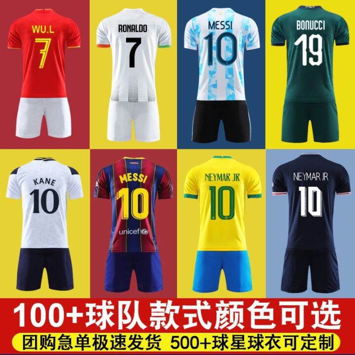 Football suits men real training suit uniform messi cristiano ronaldo ...