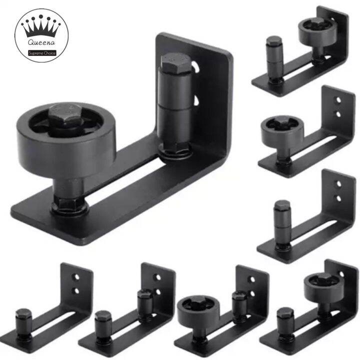 8 in 1 Adjustable Channel Wall Mount Barn Door Bottom Stay Roller Floor ...