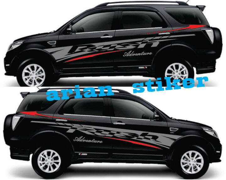 Stiker Striping Mobil Rush Stiker Cutting Rush Adventure Stiker Mobil Toyota Rush Terbaru ...