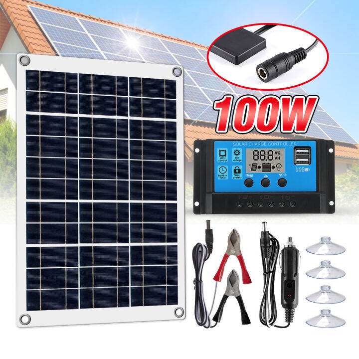 (Dikirim Dari Jakarta)SOLAR PANEL 100 wp PANEL SURYA PEMBANGKIT LISTRIK ...