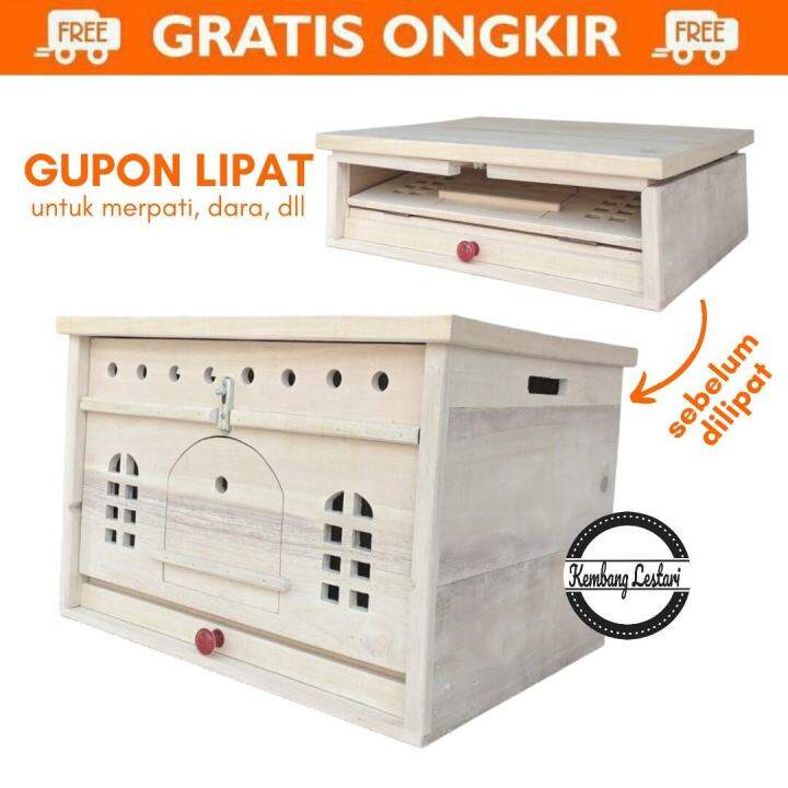 GUPON MERPATI LIPAT KANDANG MERPATI KAYU BOX KAYU MERPATI (BISA DILIPAT) | Lazada Indonesia