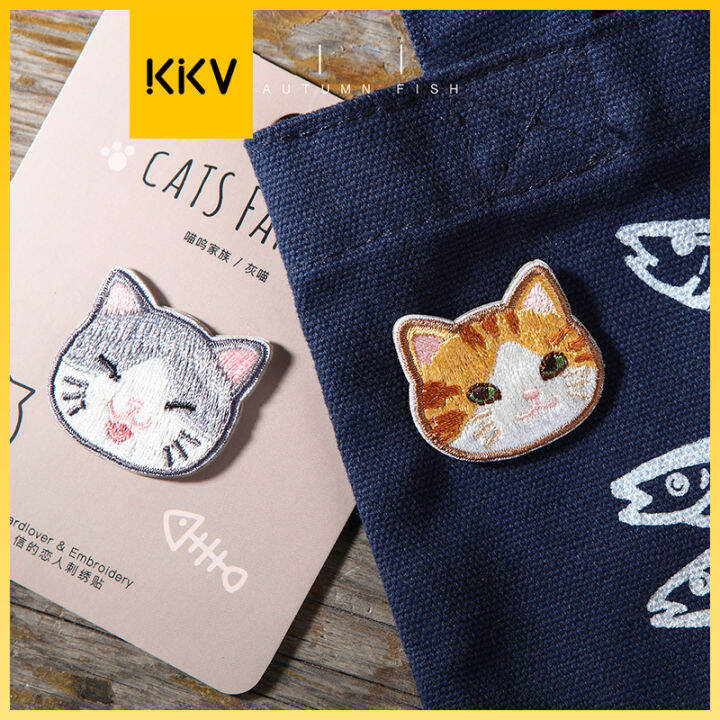 KKV Letter Lover Embroidery Sticker Meow Family Series | Lazada PH