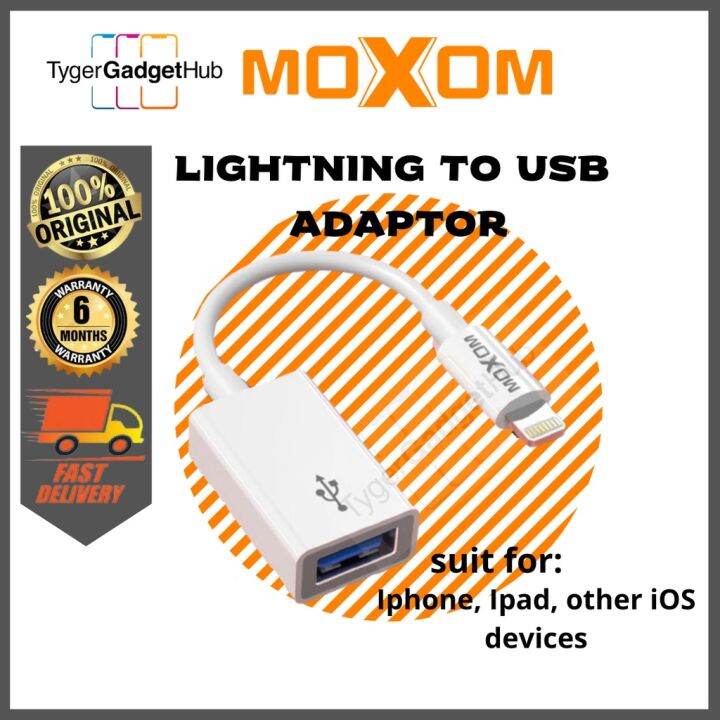 ORIGINAL MOXOM MX-AX23 (LIGHTNING TO USB ADAPTOR) | Lazada