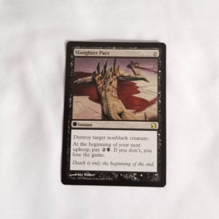 MTG Card SLAUGHTER PACT Magic the Gathering Trading Card Game Black ...
