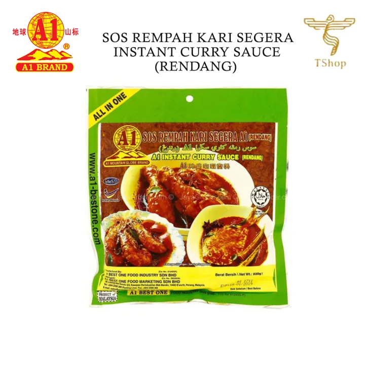 A1 Instant Curry Sauce / A1 Sos Rempah Kari Segera / A1 咖喱酱料 230g-Meat ...