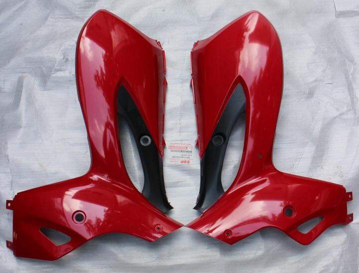 ORIGINAL SUZUKI MAIN PIPE COVER (LEG SHIELD) FOR RAIDER J 110 - RED ...