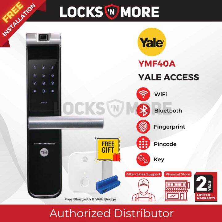 YALE YMF40A Smart Door Lock (FREE Yale Connect Wi-Fi Bridge) YMF 40 A ...