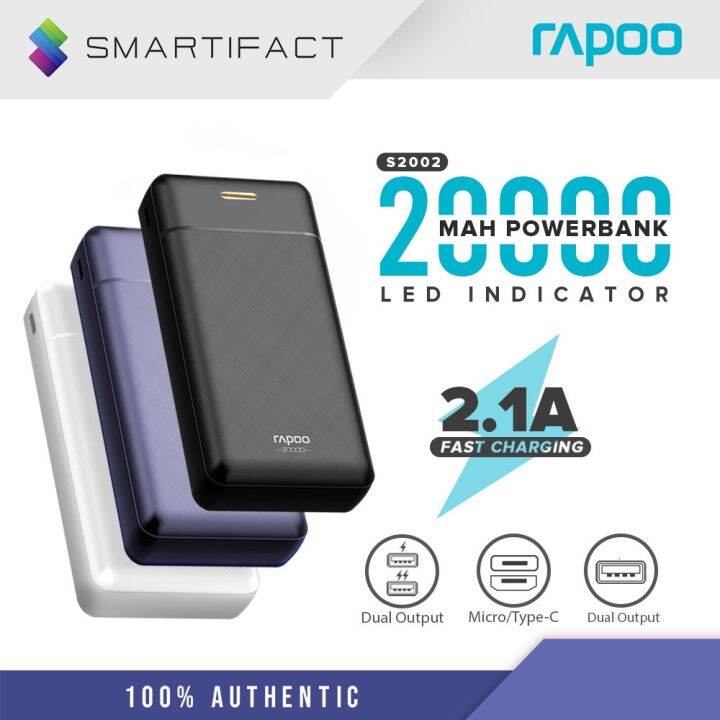 Rapoo S2002 Lithium Polymer Capacity 20000mAh High Quality Fast ...
