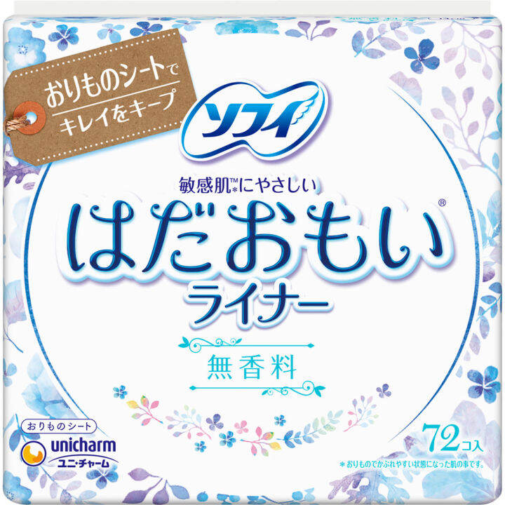 Unicharm SOPHIE Body Omoi Liner Scent Free 72 sheets Oshimono Sheet ...