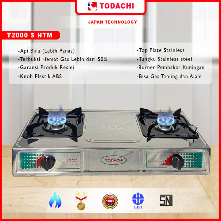 Kompor Gas 2 Tungku TODACHI T2000 Versi Baru | Lazada Indonesia