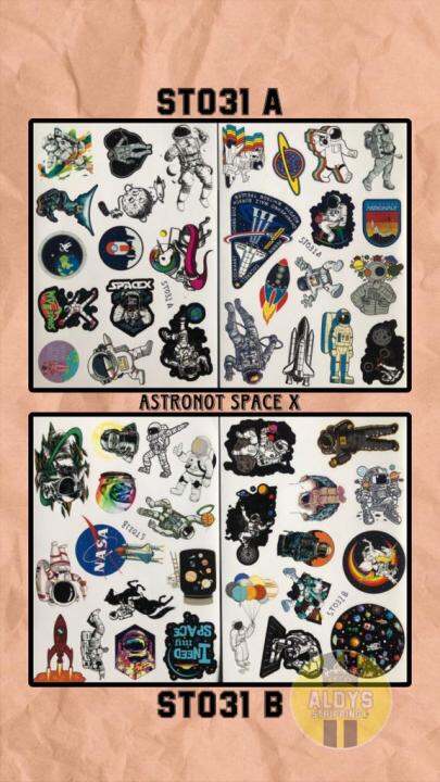 Sticker Cutting ASTRONOT SPACE X Fsshion 26+ STIKER HP LAPTOP BUKU DLL ...
