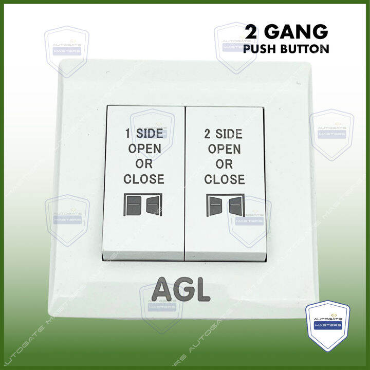 AUTOGATE PUSH BUTTON / SWITCH 2 GANG PRESS SWITCH | Lazada