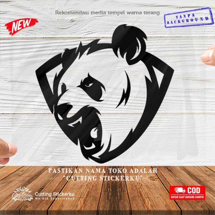 Cutting Stiker Panda Logos Variasi Motor Mobil Sticker Lucu Keren ...