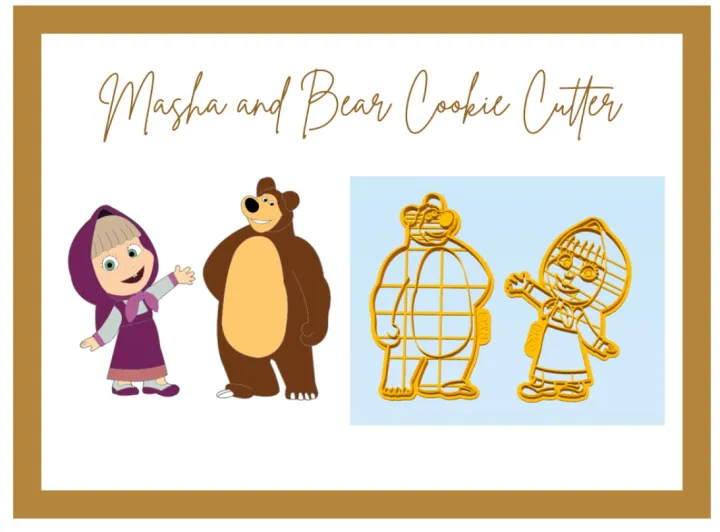 MASHA AND BEAR COOKIE CUTTER WITH DETAILS | Lazada PH