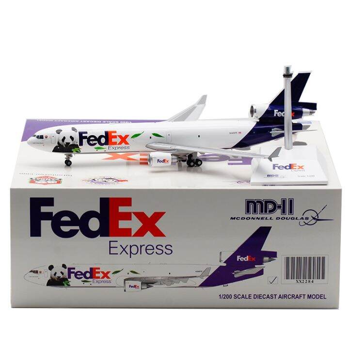 Diecast 1:200 For Mcdonnell Douglas MD-11F N585FE Fedex Panda Cargo ...