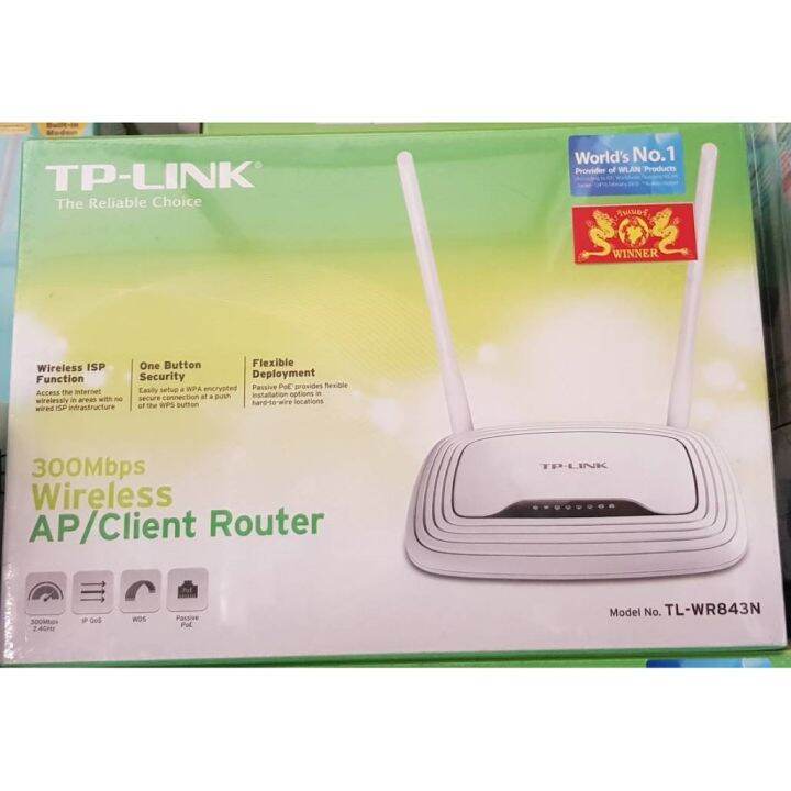 Wireless AP/Client Router TL-WR843N 300Mbps | Lazada.co.th