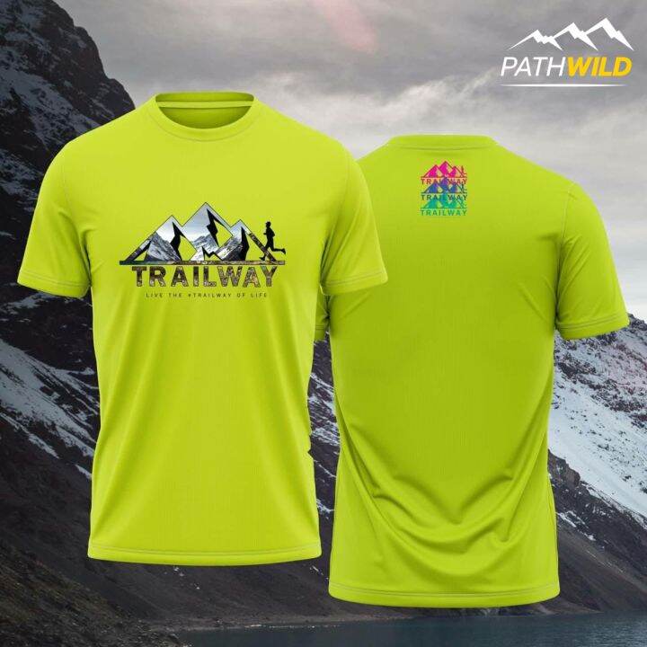 TRAILWAY Running Shirt รุ่น MONT BLANC GREEN เสื้อ T-Shirt คุณภาพดีจาก ...