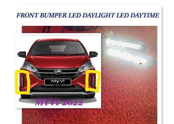 PERODUA MYVI 2022 MYVI NEW FRONT BUMPER LED DAYLIGHT LED DAYTIME ...