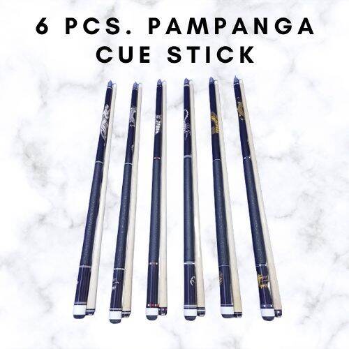 6 PCS. PAMPANGA BILLIARD CUE STICK ANY DESIGN-/PAMPANGA CUE STICK/Tako ...
