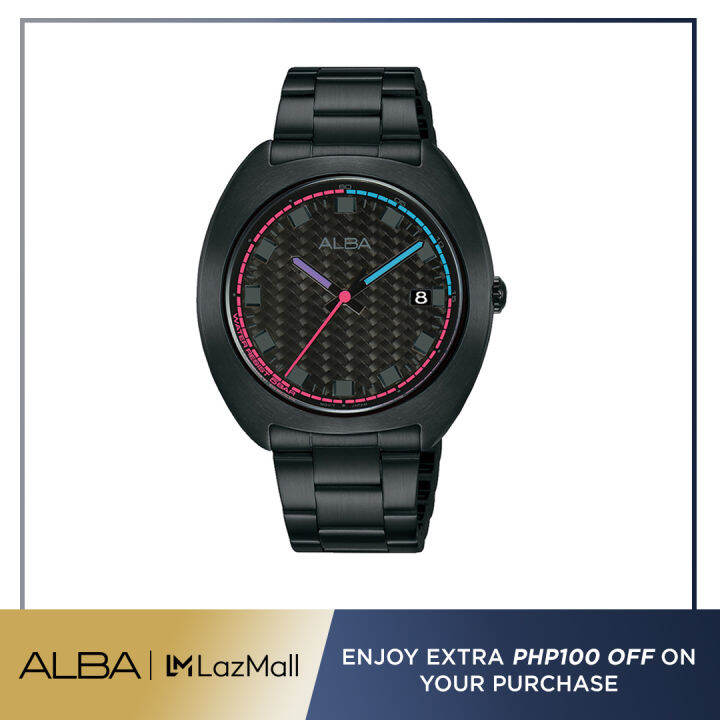 ALBA Philippines Active Black Dial and Stainless Steel Strap AS9K91X1 ...