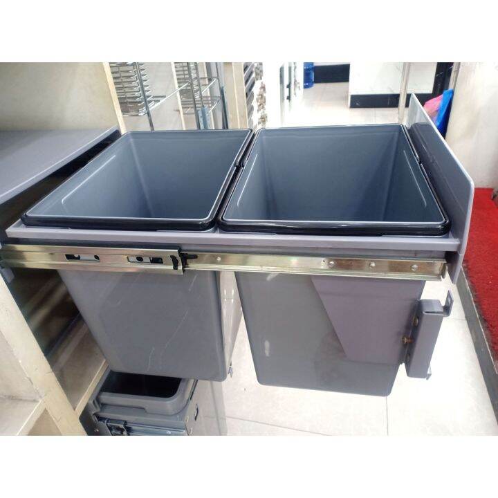 Big, Medium, Small Pull Out Trash Bin / Trash Can Pull Out / Complete ...