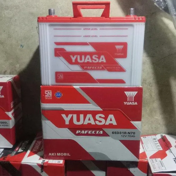 Aki Accu Basah Yuasa Pafecta 65D31R - N70 12V 70Ah 70Amper | Lazada Indonesia