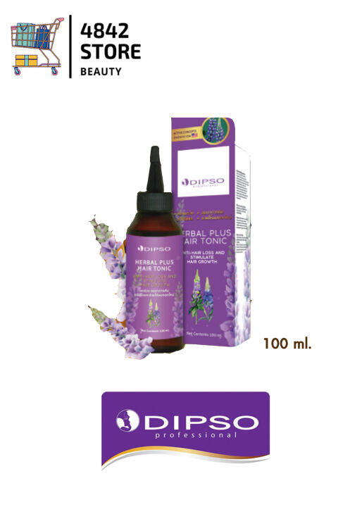 DIPSO Herbal Plus Hair Tonic Anti-Hair Loss And Stimulate Hair Crowth ดิ๊พโซ่ เฮอร์เบิล แฮร์ โทน ...