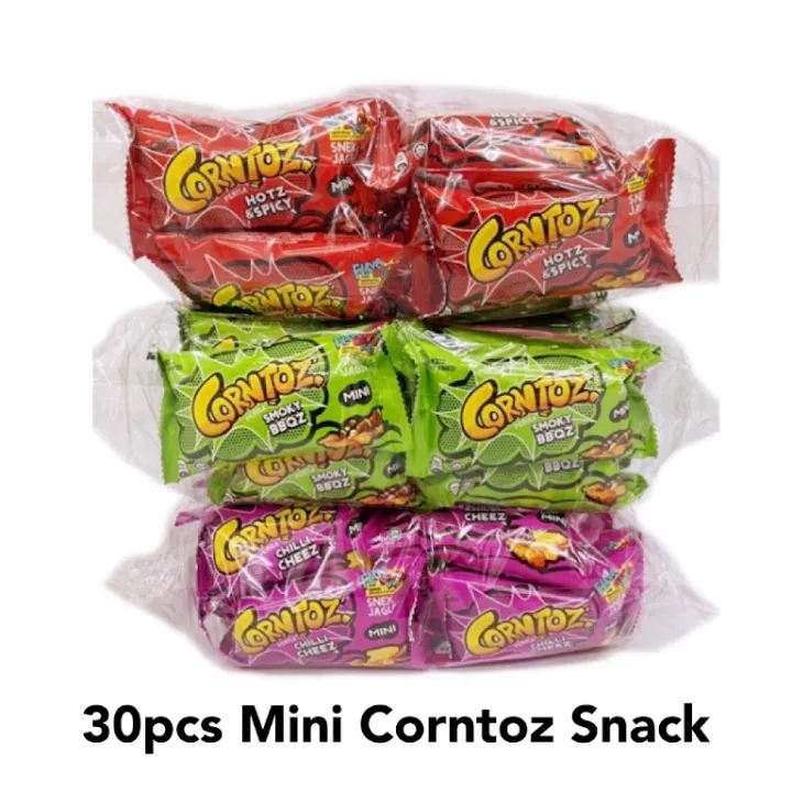 30pack Mini Corntoz Snack Chili Cheesez / Smoky BBQz / Hotz & Spicy ...
