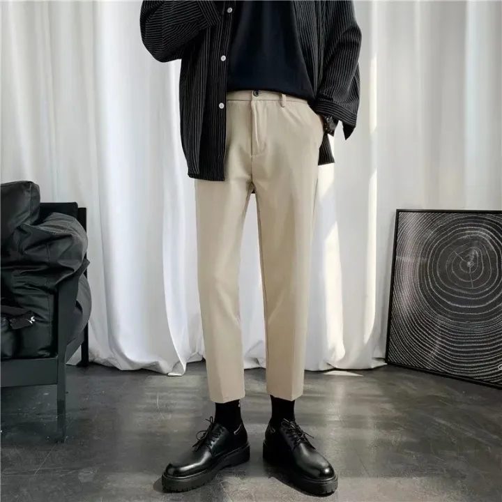 Fashion Korean Nine Pants slim กางเกงขายาว 5ส่วน สไตย์เกาหลี กางเกง ...