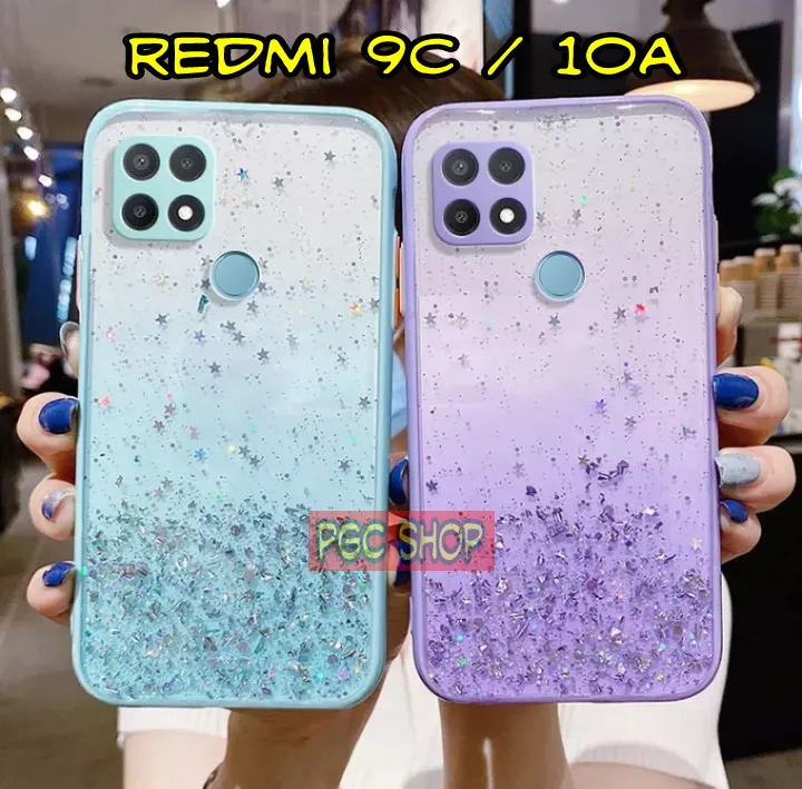 CASING ( REDMI 9C / 10A ) CASE GLITER, KESING HP,KASING KEREN,CASING ...